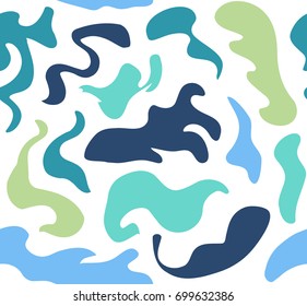 Abstract Spotted Pattern Blue Green Vector Stock Vector (Royalty Free ...