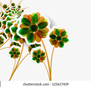 Abstract Spring Flower Background Illustration Stock Vector (Royalty ...