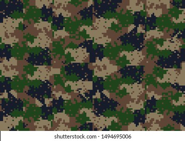 Seamless Camouflage Pattern Vector Stock Vector (Royalty Free) 542500531