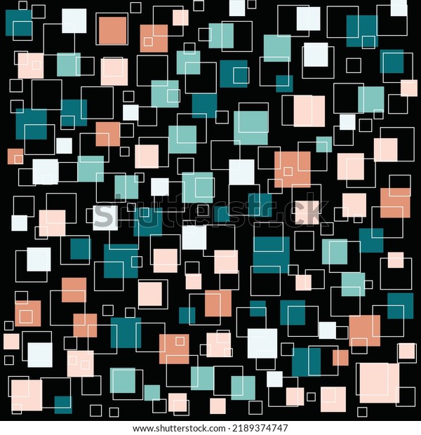 Abstract Square Seamless Pattern Random Repeatable Stock Vector ...