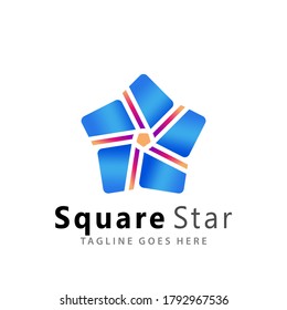 Abstract Square Star Logos Design Vector Stock Vector (Royalty Free ...