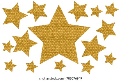 Abstract Star Background Design Gold Stars Stock Vector (Royalty Free ...