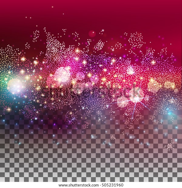 Abstract Star Field Transparent Background Abstract Stock Vector ...