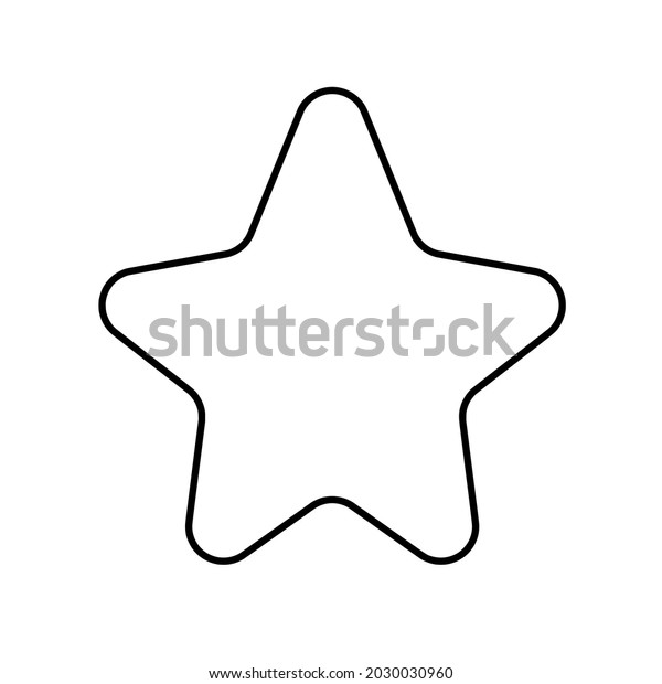 Abstract Star Line Drawing On White Stock Vector (Royalty Free ...