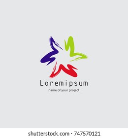 Abstract Star Logo Stock Vector (Royalty Free) 747570121 | Shutterstock