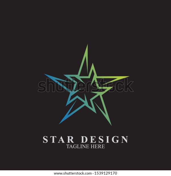 Abstract Star Logo Design Icon Star Stock Vector (Royalty Free ...