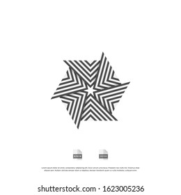 Abstract Star Monogram Logo Design Vector Stock Vector (Royalty Free ...