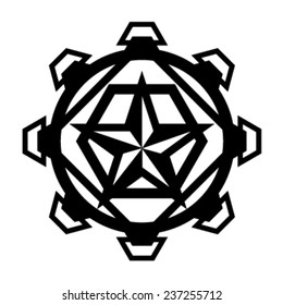 Abstract Star Tattoo Vector Stock Vector (Royalty Free) 237255712 ...