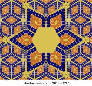 Abstract Star Text Template Blue Orange Stock Vector (Royalty Free ...
