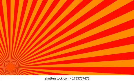Abstract Starburst Background Red Orange Rays Stock Vector (Royalty ...