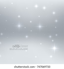 Abstract Starry Background Sparkle Stars Vector Stock Vector (Royalty ...