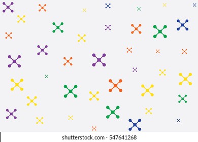 Abstract Stars Shapes Random Scatter Background Stock Vector (Royalty ...