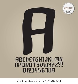 Abstract Street Alphabet Digit Vector Stock Vector (Royalty Free ...