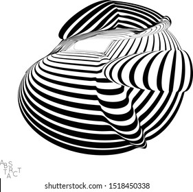 Abstract Vector 3d Object Lines: стоковая векторная графика (без ...