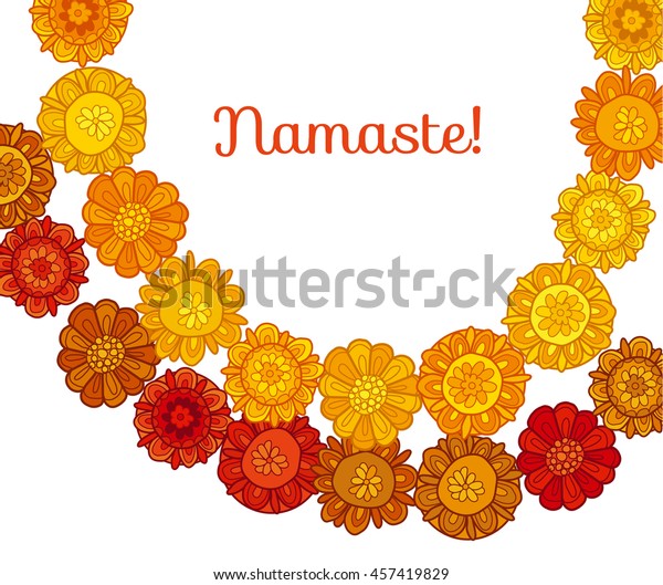 Abstract Stylized Floral Decorative Stylized Marigold Stock Vector ...