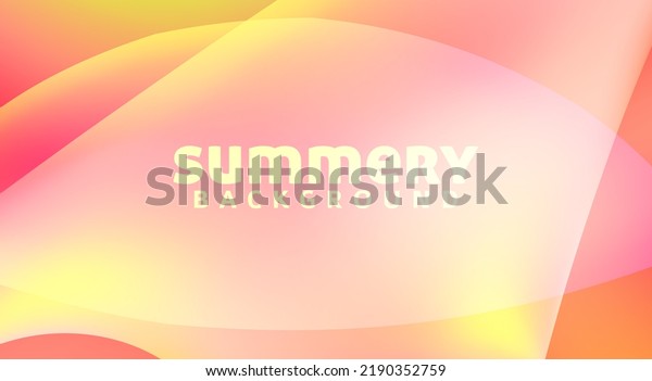 Abstract Summery Background Warm Colors Transitions Stock Vector ...