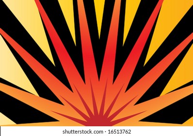 Abstract Sunrise Vector Illustration Stock Vector (Royalty Free ...