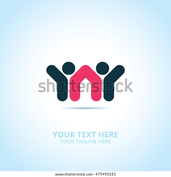 Abstract Support Logo Design Concept Emblem Stock Vector (Royalty Free ...