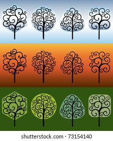 2,586 Swirly Tree Images, Stock Photos & Vectors | Shutterstock