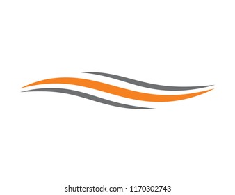 Swoosh Template Stock Vector (Royalty Free) 728816227