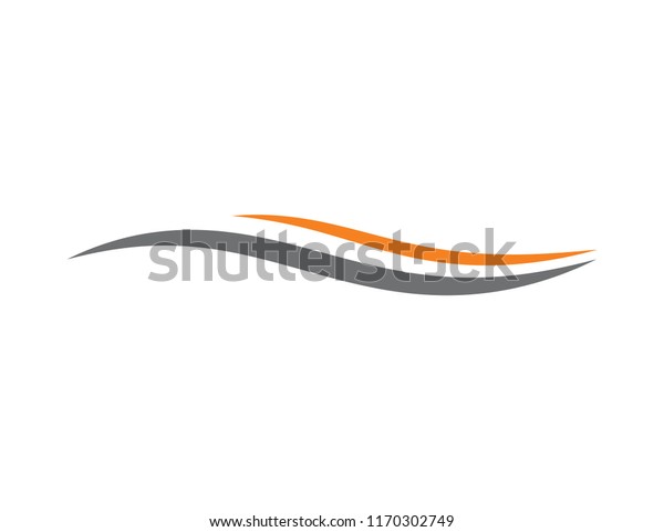 Abstract Swoosh Vector Logo Template Stock Vector (Royalty Free) 1170302749