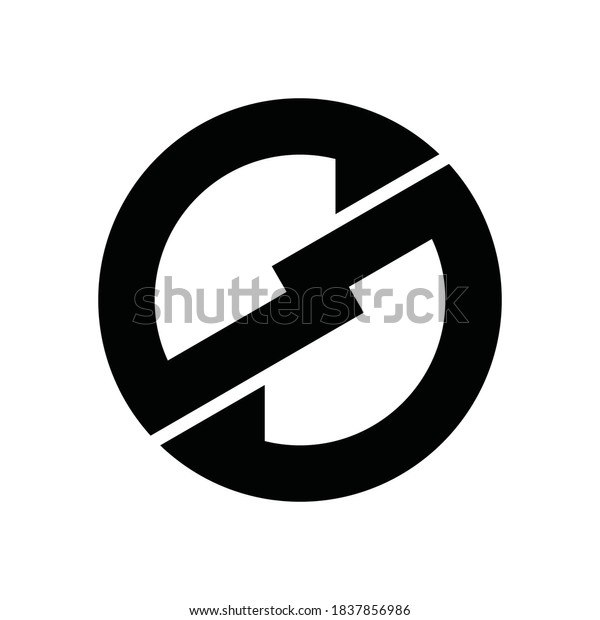 Abstract Symboliconlogo Breaking Conventional Cycle New Stock Vector ...