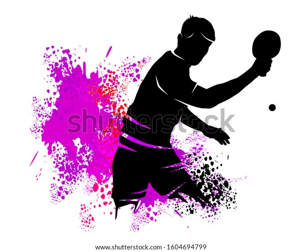 Abstract Table Tennis Sport Vector Illustration Stock Vector (Royalty ...