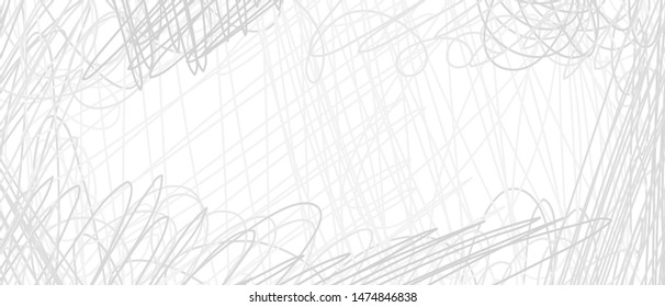 Abstract Tangled Texture Monochrome Wallpaper Hand Stock Vector ...