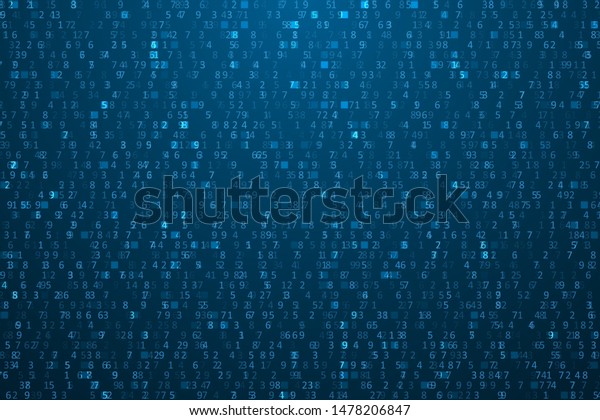 Abstract Technology Background Digital Computer Code Stock Vector ...