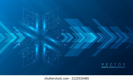 Abstract Technology Background Digital Innovation Concept Stock Vector ...