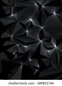 Abstract Technology Concept Futuristic Black Background Stock Vector ...