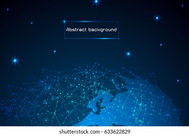 Networking Connection Concept Abstract Technology Global: เวกเตอร์สต็อก ...