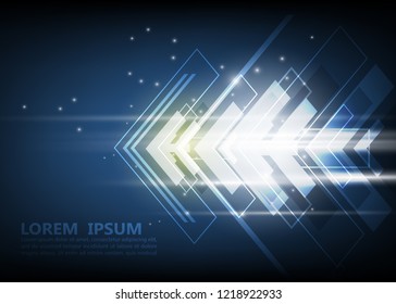 Abstract Technology Cyber Arrow Speed Vector Stock Vector (Royalty Free ...