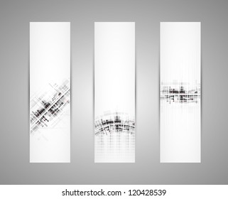 Abstract Technology Dynamic Fade Banner Background Stock Vector ...