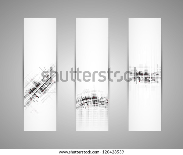 Abstract Technology Dynamic Fade Banner Background Stock Vector ...