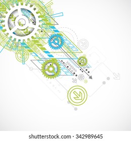 High Tech Eco Green Infinity Computer Stock Vector (Royalty Free) 249143983