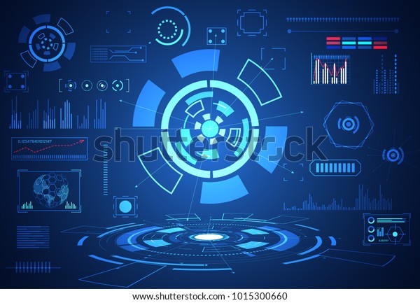 Abstract Technology Ui Futuristic Concept Hud Stock Vector (Royalty ...