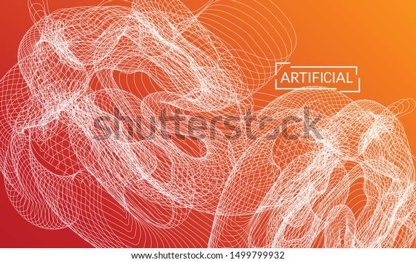 Abstract Templates Curvy Lines On Bright Stock Vector (Royalty Free ...