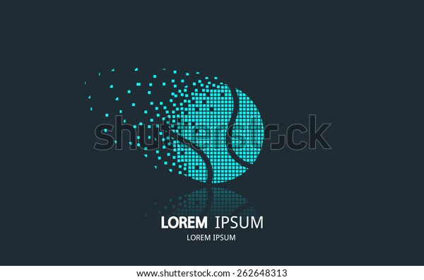 Abstract Tennis Ball Logo Vector Logotype Stock Vector (Royalty Free ...