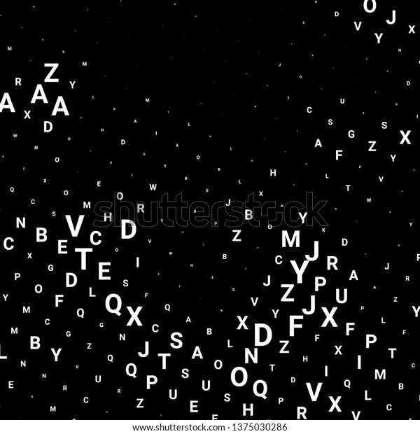 Abstract Texture White Letters Vector Black Stock Vector (Royalty Free ...