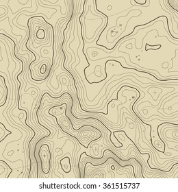 Abstract Topographic Map Brown Colors Stock Vector (Royalty Free ...