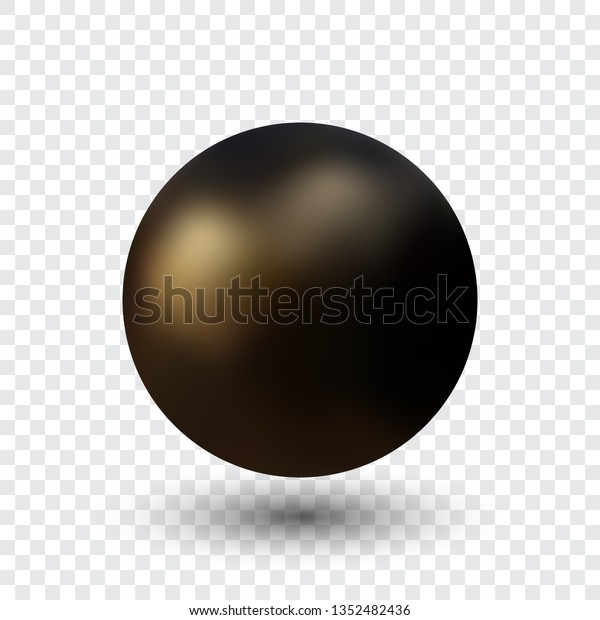 Abstract Transparent Background Dark Ball Shadow Stock Vector (Royalty ...