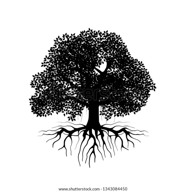 Abstract Tree Ancient Vector Illustration Stock Vector (Royalty Free ...