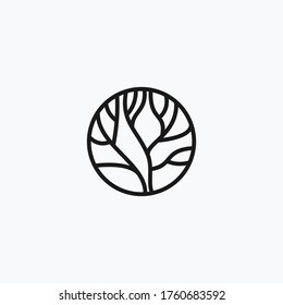 Abstract Tree Line Art Can Be Stock Vector (Royalty Free) 1760683592 ...