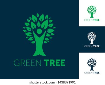 Abstract Tree Logo Vector Illustration Stock Vector (Royalty Free ...