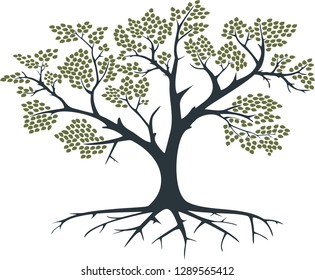 Abstract Tree Silhouette Stock Vector (Royalty Free) 1289535133