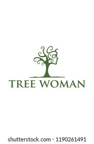 Abstract Tree Woman Stock Vector (Royalty Free) 1190261491 | Shutterstock