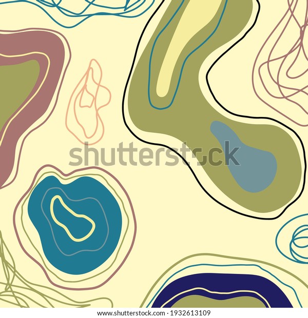 Abstract Trendy Universal Artistic Background Pastel Stock Vector ...
