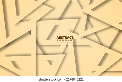 Abstract Triangle Papercut Shape Background Vector Stock Vector ...