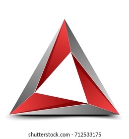Abstract Triangle Sign Illustration Stock Vector (Royalty Free ...